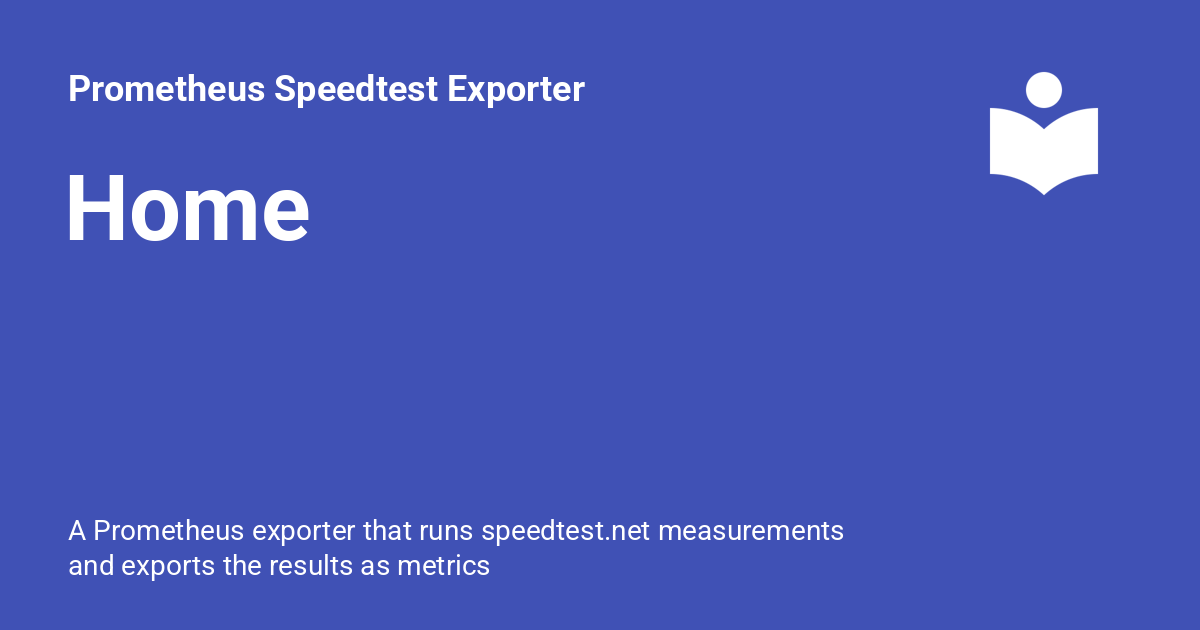 Prometheus Speedtest Exporter